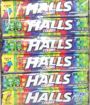 Halls Colors 12 pzs 25g c/u – Central Dulcera©