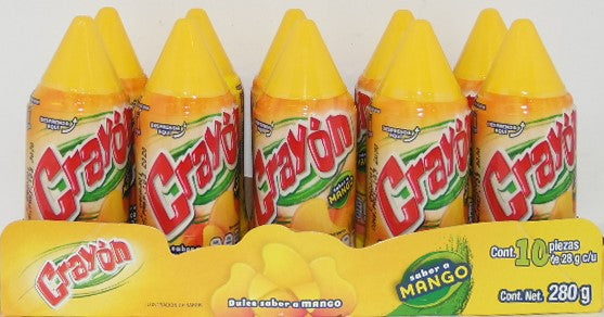 Crayon MANGO 10 Pzas 28g c/u – Central Dulcera©