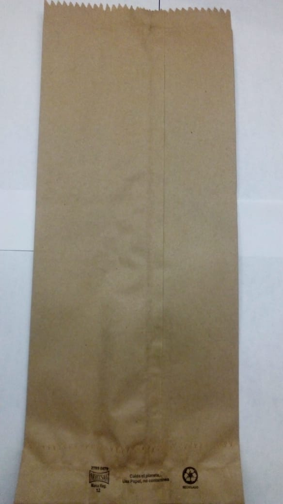 Bolsa Papel Estraza Cafe #12 50 pzs aprox. – Central Dulcera©